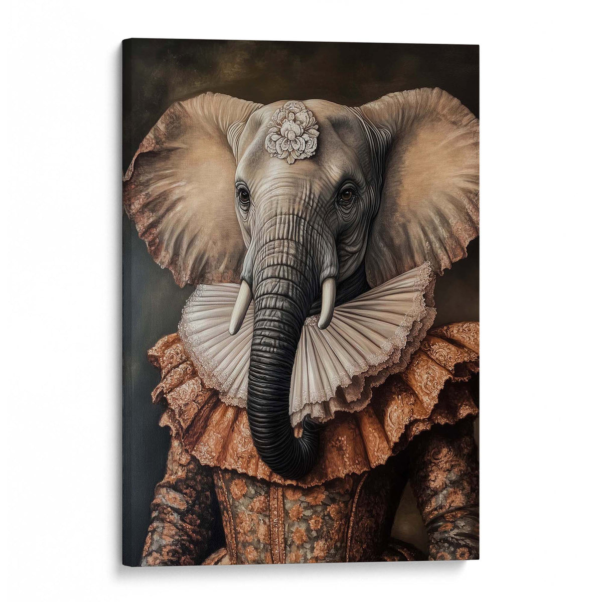 Baroque Elephant Canvas Print